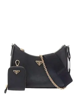 Prada 2013-2026 Saffiano Re Edition 2005 Satchel - Black