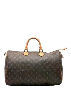 LOUIS VUITTON 1984 Monogram Speedy 40 Boston Bag - Brown