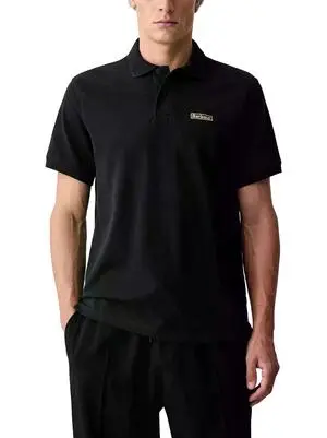 Barbour Logo-patch Polo Shirt - Black