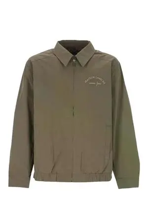 Maison Labiche Logo-embroidered Zip-up Bomber Jacket Green