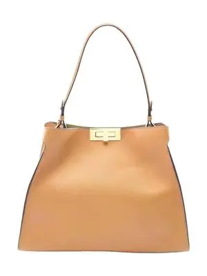 Fendi 2010s Medium Way Leather Tote Bag - Neutrals