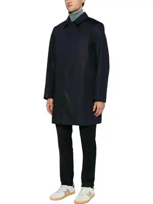 Mackintosh Dunoon Gm Buttoned Coat - Blue
