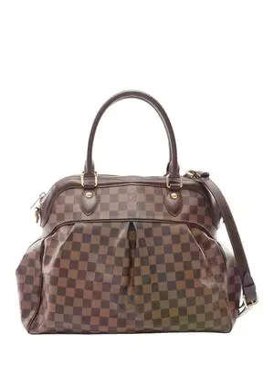 LOUIS VUITTON 2012 Gm Trevi Damier Ebene Tote Bag - Brown