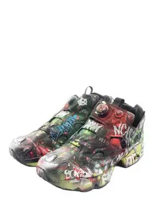 Vetements X Reebok 2010s Graffiti Instapump Fury Sneakers - Black