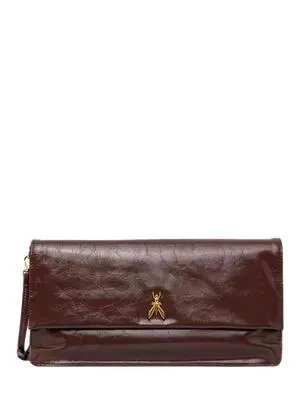 Patrizia Pepe Fly-plaque Shoulder Bag - Brown