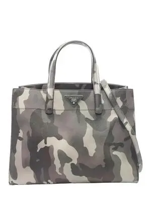 PRADA 2000s Saffiano Camouflage Handbag