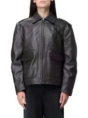 Fiorucci Graphic-print Leather Jacket - Brown