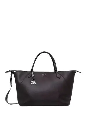 Armani Exchange Logo-print Detachable-strap Tote Bag - Brown