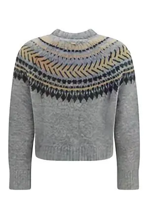Barbour Annette Fair Isle Sweater Grey