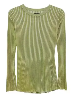 ROSANNA OCAMPO Lola Ribbed-knit Long-sleeve Sweater
