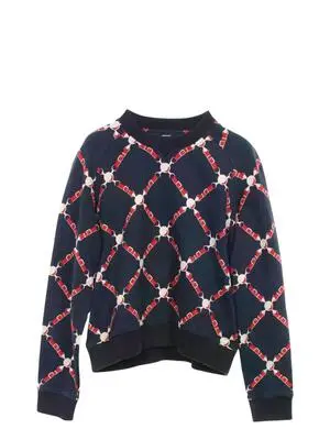 Hermès 2010s Ceinture All-over Pattern Sweatshirt - Blue