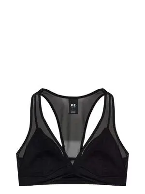 P.E Nation All Out Mesh-panelled Training Bra - Black