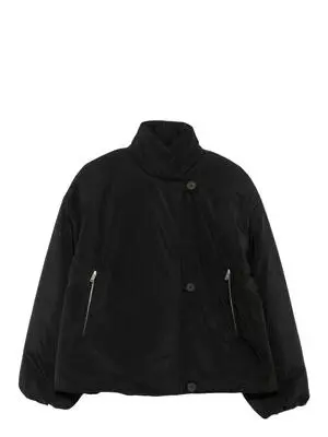 Studio Nicholson High-neck Button-up Jacket - Black