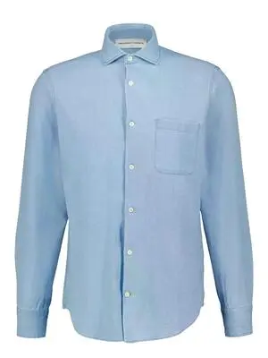 Frescobol Carioca Emilio Twill Shirt - Blue