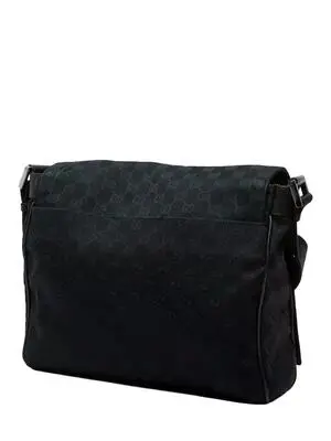 Gucci 2000-2015 Gg Canvas Crossbody Bag - Black