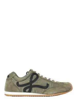 Loewe Loewe Men Ballet Runner 2.0 Nylon And Suede Sneakers Loewe With Applied Logo Brown