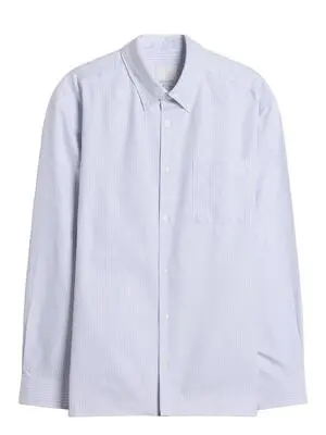 A.p.c. Mateo Pinstripe Oxford Shirt - Blue