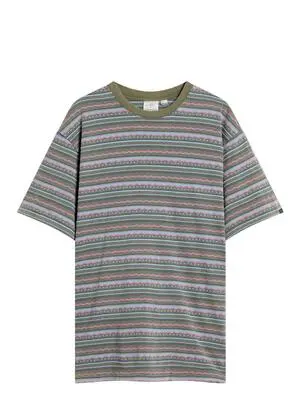 THISISNEVERTHAT X Gramicci Faded Striped T-shirt - Sage