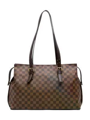 LOUIS VUITTON 1999 Damier Ebene Chelsea Shoulder Bag - Brown