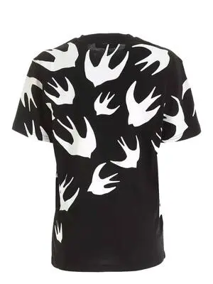 Alexander McQueen Swallow-print T-shirt Black