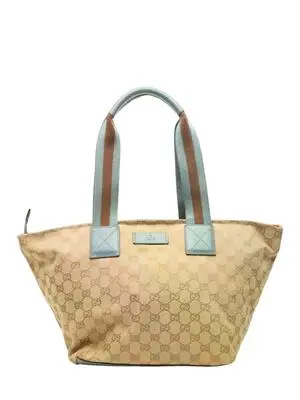Gucci 2000-2015 Gg Canvas Web Tote Bag - Neutrals