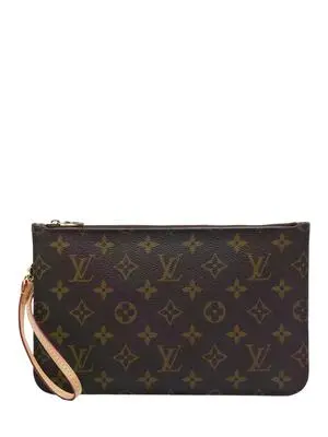 LOUIS VUITTON 2014-2026 Monogram Neverfull Mm Pouch - Brown