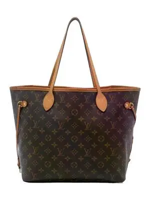 LOUIS VUITTON 2019 Monogram Neverfull Mm Tote Bag - Brown