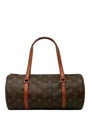 LOUIS VUITTON 1990 Monogram Papillon 30 Handbag - Brown