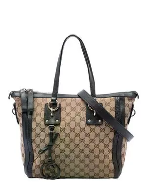 Gucci 2016-2026 Medium Gg Canvas Charm Satchel - Neutrals