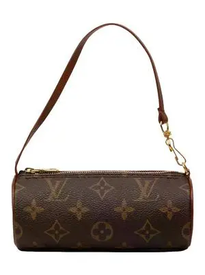 LOUIS VUITTON 1980-2010 Monogram Papillon Pochette Handbag - Brown