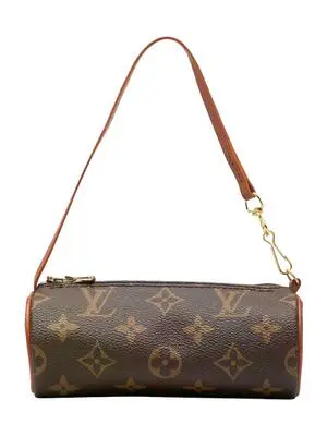 LOUIS VUITTON 2000-2026 Monogram Papillon Pochette Handbag - Brown