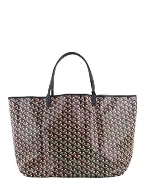 Goyard Saint Louis Claire Voie Coated Canvas Gm Tote Bag - Black