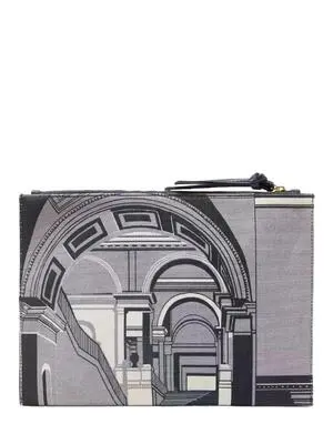 INOUI EDITIONS Architecture-print Pouch - Grey