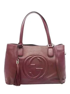 Gucci 2010s Soho Interlocking G Tote Bag - Red