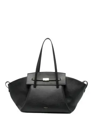 DEMELLIER The Brooklyn Grained-leather Tote Bag Black