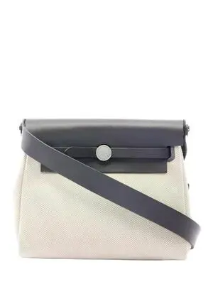 Hermès 2025 Mini Herbag Zip Shoulder Bag Neutrals