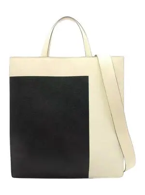 VALEXTRA VINTAGE 2000s Two-way Tote Bag - Neutrals