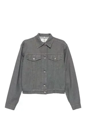 Sportmax Button-up Denim Jacket Grey