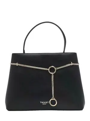TWINSET Chain-detail Tote Bag - Black
