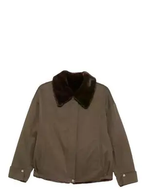 CENERE GB Zip-fastening Long-slevee Jacket - Green