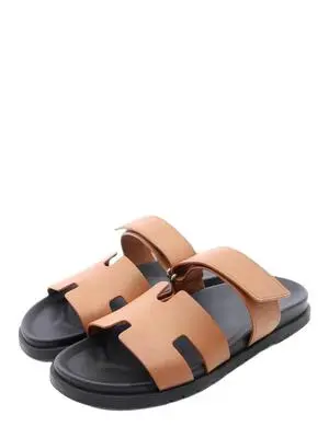 Hermès 2020s Cypress Touch-strap Sandals - Brown