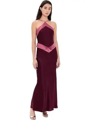 REFORMATION Jillian Silk Dress - Boysenberry