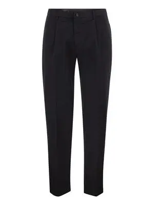 Peserico Stretch Cotton Chino Trousers - Blue
