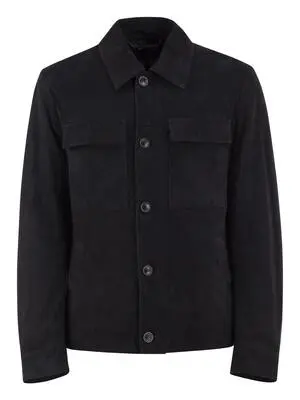Herno Goatskin Suede Jacket - Multicolor