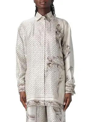 Max Mara Max Mara Women Grado Silk Shirt Max Mara With Print Cream
