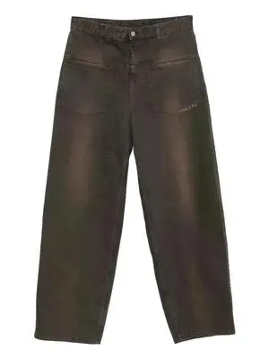 Axel Arigato Invert Faded Patch-pocket Jeans Brown