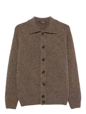 FILIPPO DE LAURENTIIS Button-fastening Cardigan - Brown