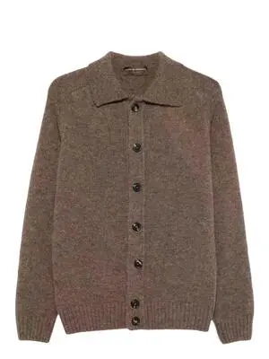 FILIPPO DE LAURENTIIS Button-fastening Cardigan - Brown