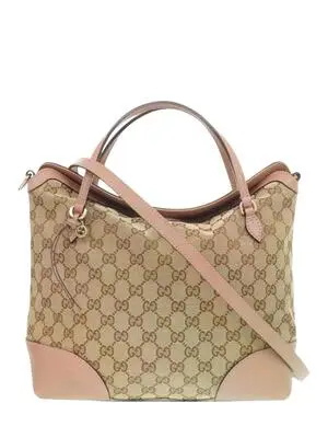 Gucci 2000-2015 Gg Canvas Medium Bree Satchel - Neutrals