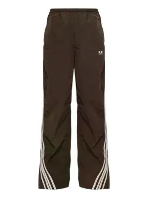 P.E Nation Radius Side-stripe Track Pants - Brown